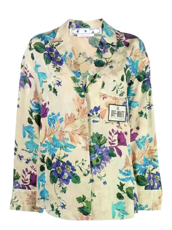 Off-White Camouflage Jacquard Long-sleeve Shirt - Multicolour