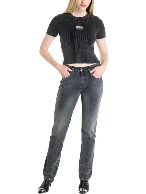 DIESEL® Faded Wash Distressed Jeans - Black