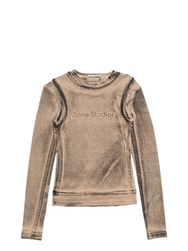 Acne Studios Elga Long Sleeve Top - Grey