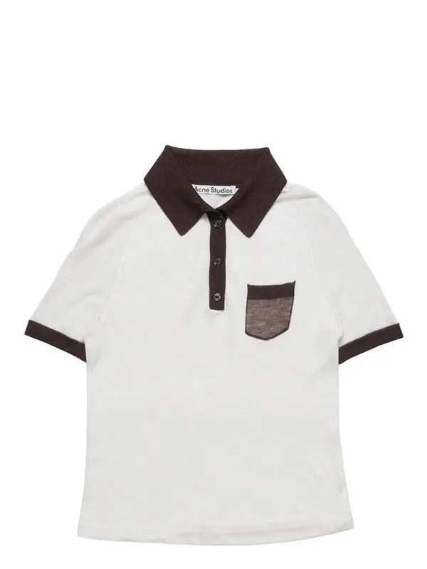 Acne Studios Sheer Polo Knit - Blue