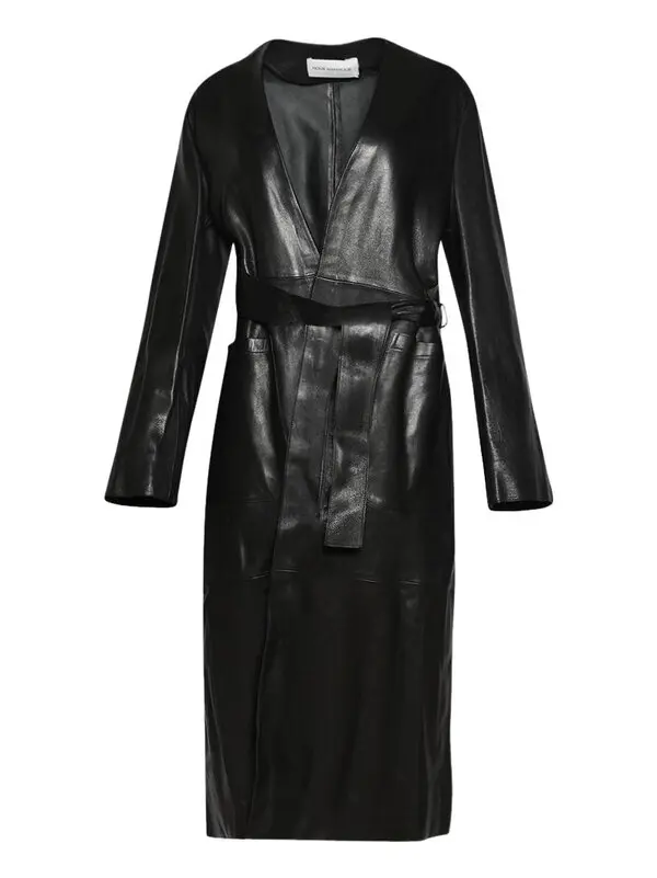Nour Hammour Ruelle Leather Jacket - Black