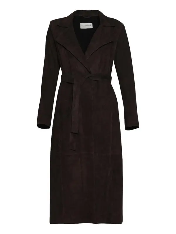 Nour Hammour Winona Suede Jacket - Brown