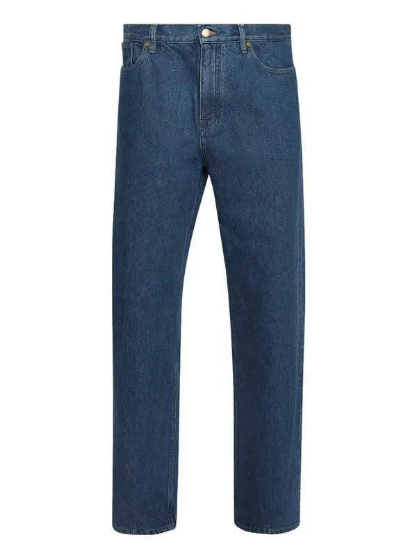 JIL SANDER Regular Fit Tapered Leg Jeans - Blue