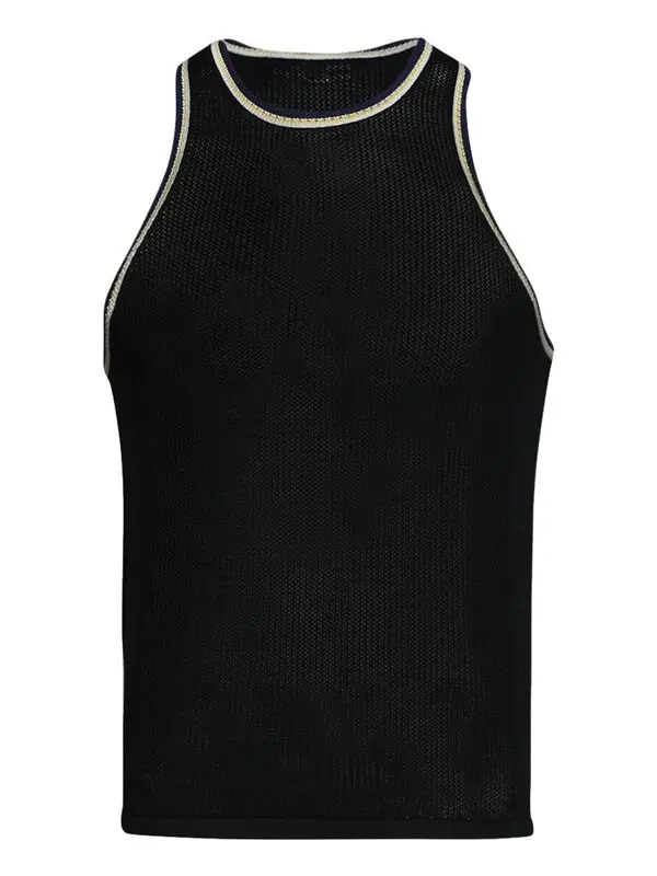 Adidas Y-3 X Wales Bonner Sheer Knit Tank - Black