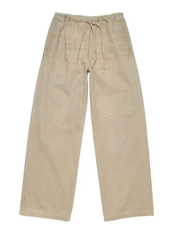 Acne Studios Washed Twill Trousers - Beige