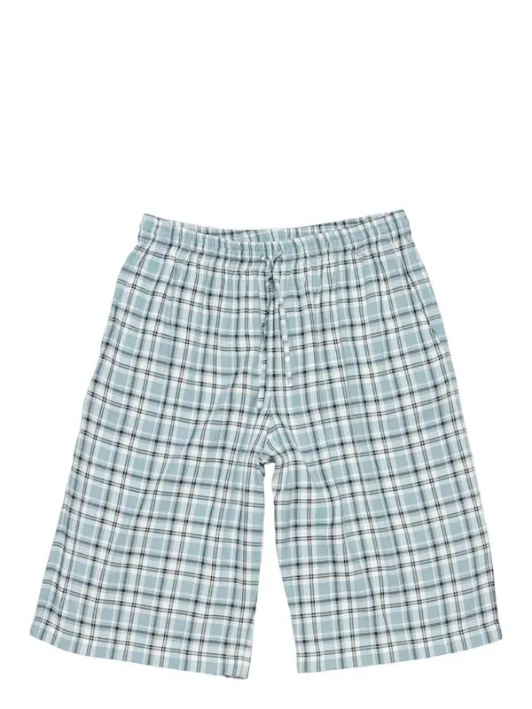 Acne Studios Plaid Flannel Shorts - Blue