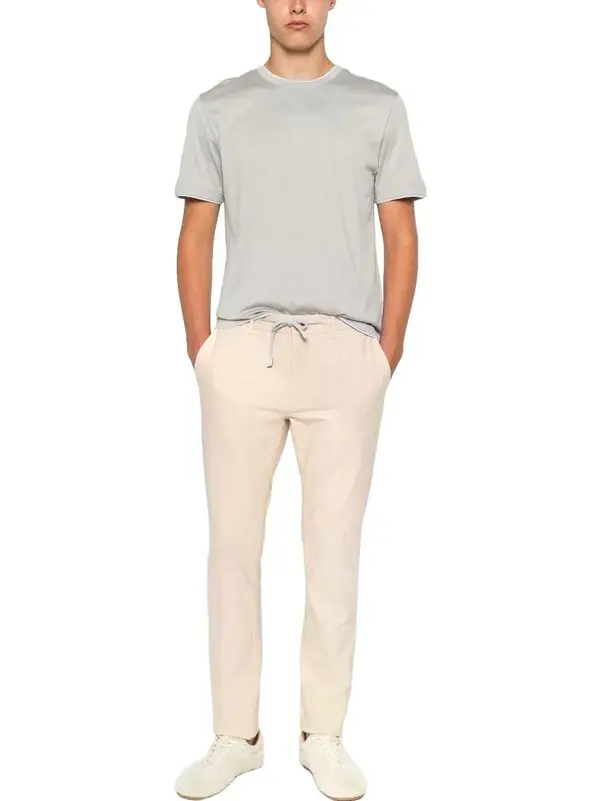 Eleventy Drawstring Waist Pleated Trousers - Neutrals
