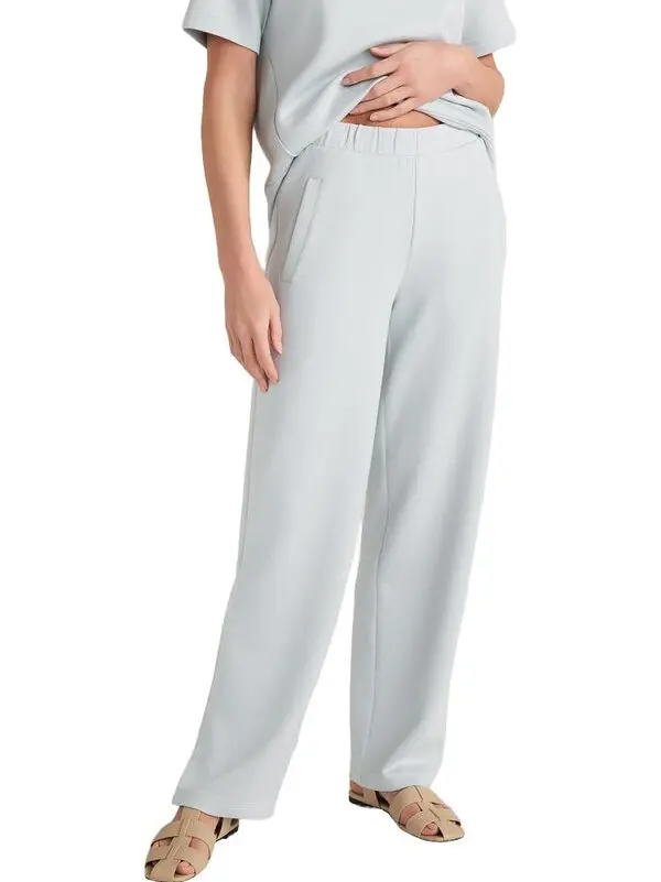 HAVEN WELL WITHIN Relaxed Barrel Leg Pants - Ice Blue