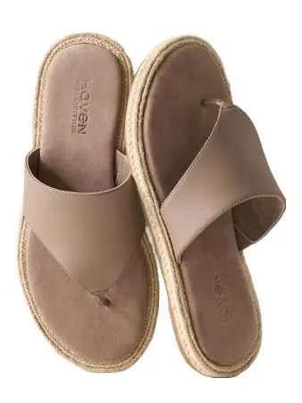 HAVEN WELL WITHIN Leather Espadrille Sandals - Mica