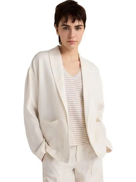 HAVEN WELL WITHIN Heavyweight Linen Blazer - Ivory