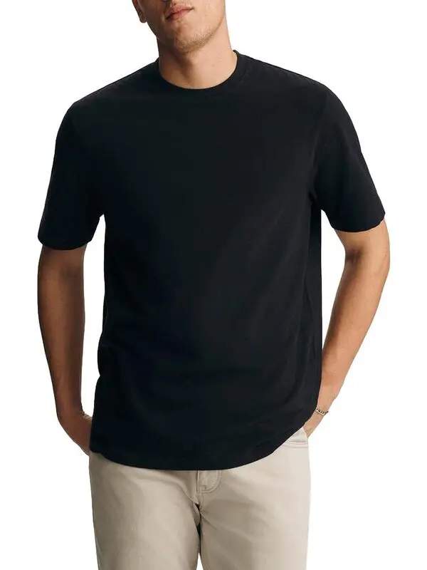 MAVI Slub Cotton Blend T-shirt - Black