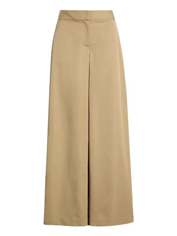 TAHARI ASL Wide Leg Tailored Pants - Khaki