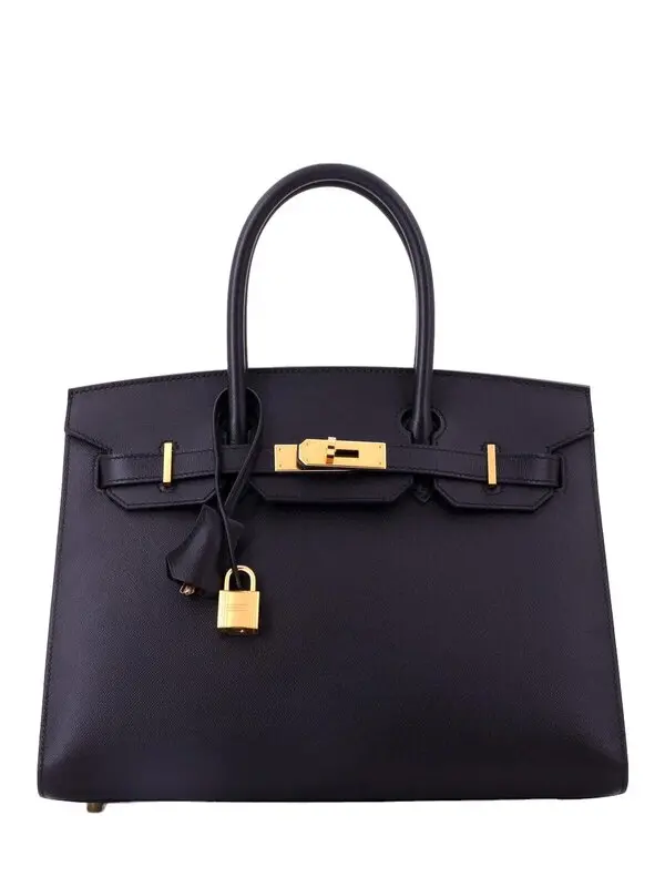 Hermès Birkin Sellier Bag Black Madame With Gold Hardware 30 - Noir