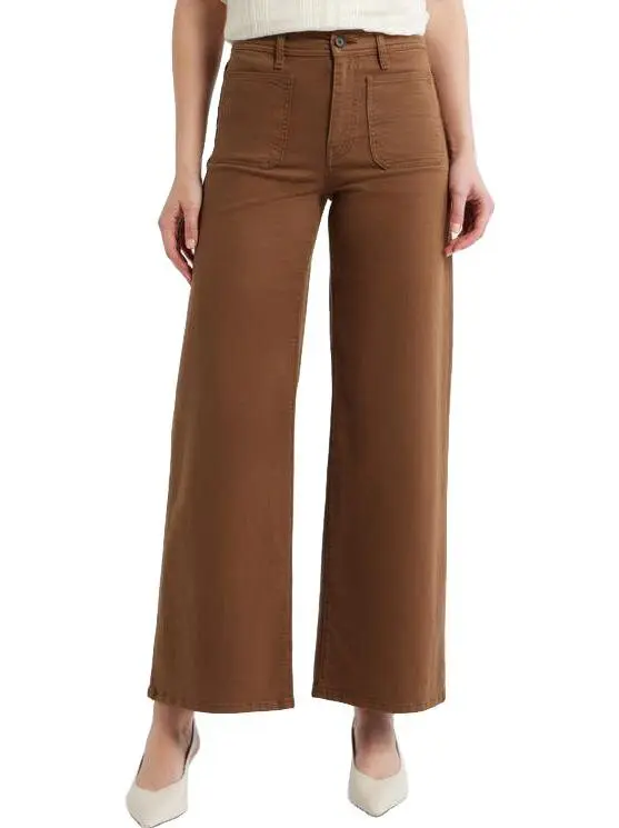 FRAME Le Slim Palazzo High Waist Wide Leg Jeans - Ledger
