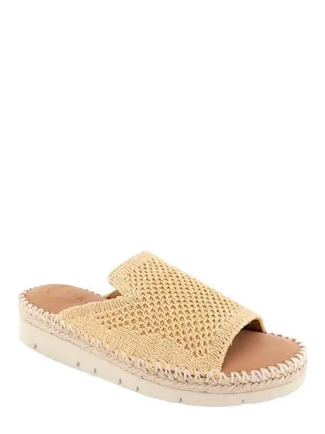 Gentle Souls Leilani Slide Sandal - Natural Knit