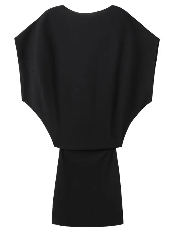 Mango Jersey Body-con Minidress - Black