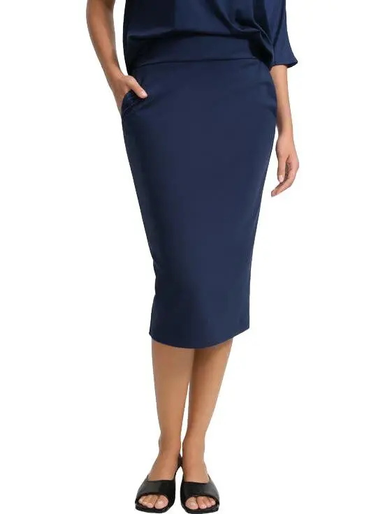 MARCELLA Vesey Pencil Skirt - Deep Indigo