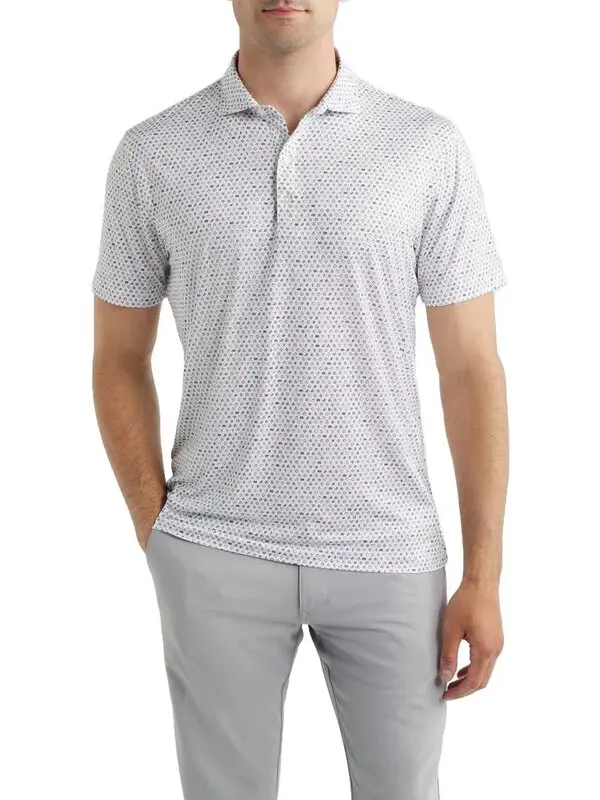 Johnnie-o Lucky 7's Featherweight Performance Polo - White
