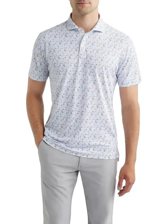 Johnnie-o Shades Performance Jersey Polo - Seal