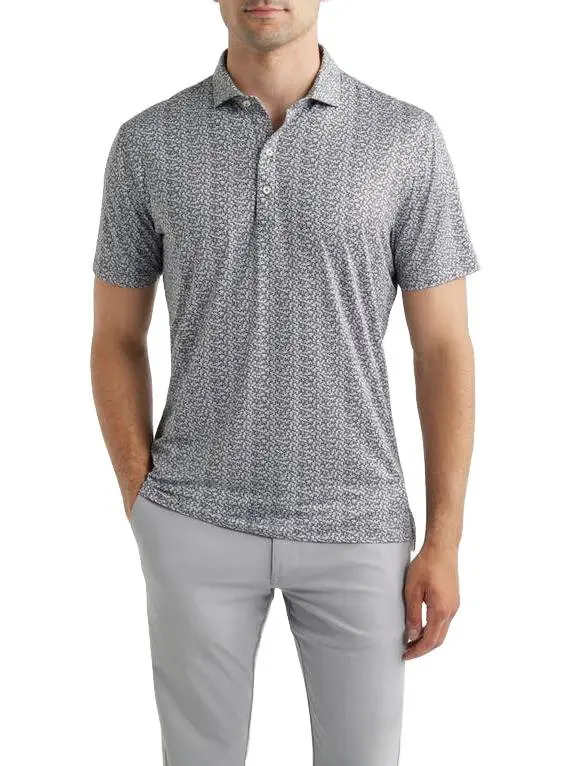 Johnnie-o Petals Featherweight Performance Polo - Black