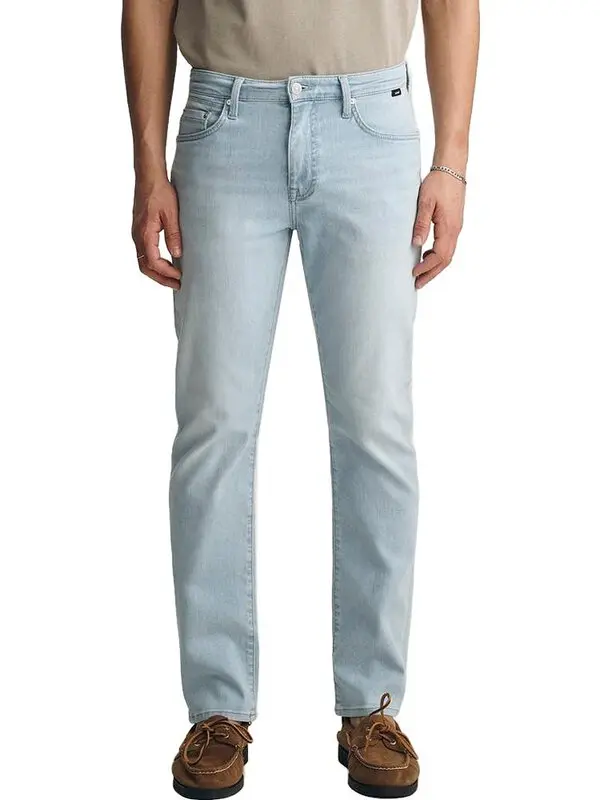 MAVI Zach Straight Leg Jeans - Bleached Organic Vin