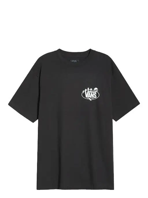 VANS Show Off Cotton Graphic T-shirt - Black