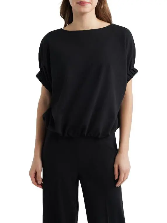 Anne Klein Boat Neck Dolman Sleeve Top - Anne Black
