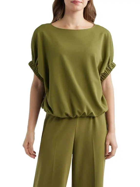 Anne Klein Boat Neck Dolman Sleeve Top - Bay Leaf