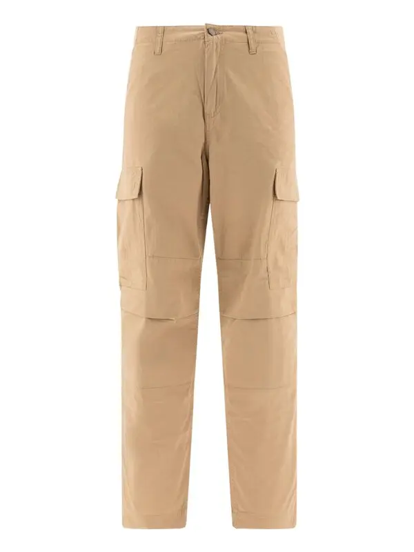 Carhartt Work In Progress Cargo Pants With Drawstring Hem - Beige