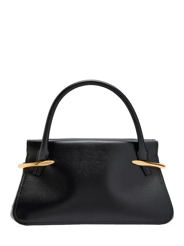 Givenchy Pinch Mini Leather Top Handle Bag - Black