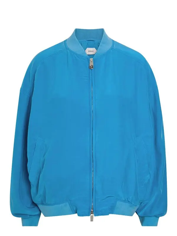Versace Poplin Bomber Jacket - Blue