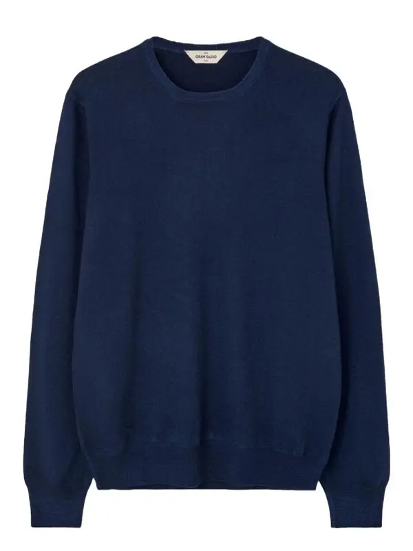 GRAN SASSO Long Sleeve Crewneck Jumper - Blue