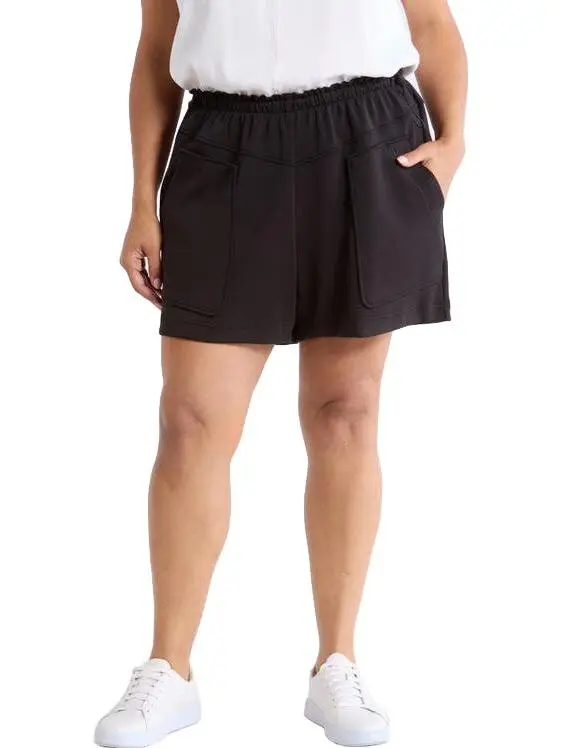 Wit & Wisdom High-rise Skyrise Shorts With V-yoke - Black