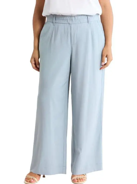 Wit & Wisdom Skyrise High Rise Wide Leg Pants - Jet Stone