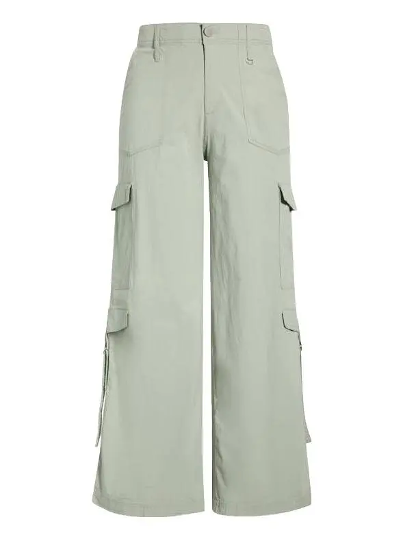 Wit & Wisdom Skyrise High Rise Wide Leg Cargo Pants - Eucalyptus
