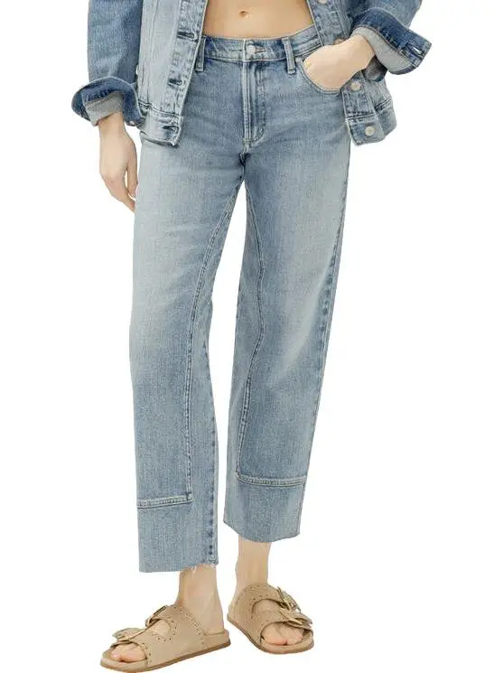 SILVER JEANS CO. Western Relaxed Ankle Straight Leg Jeans - Solstice