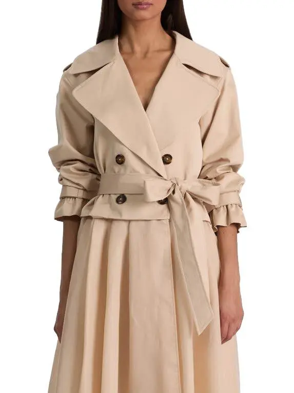 Alice + Olivia Nevada Double Breasted Jacket - Latte
