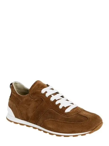 Brunello Cucinelli Suede Lace-up Sneakers With Monili Beading - C9773 Caramello