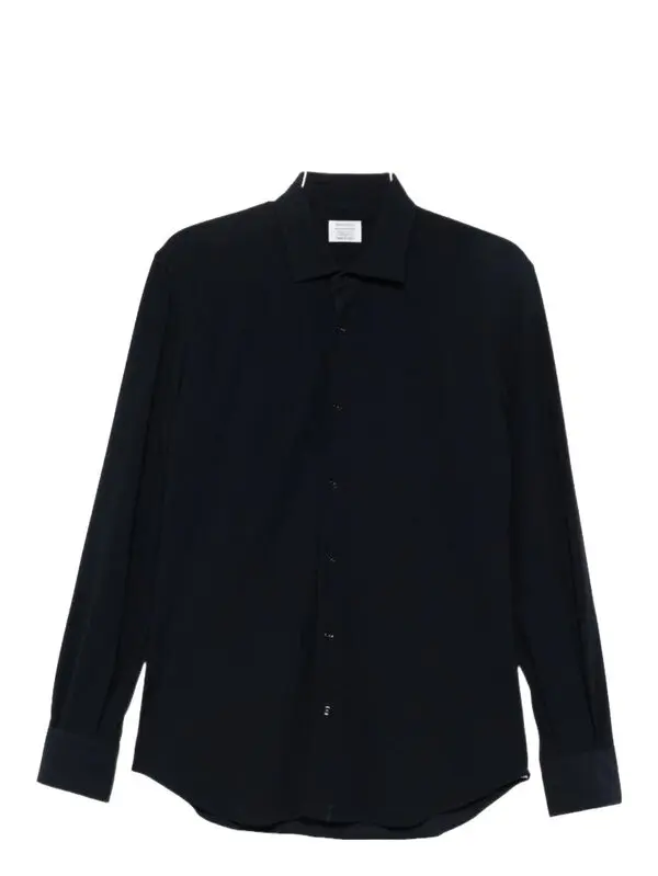 MAZZARELLI Button-down Long-sleeved Shirt - Black