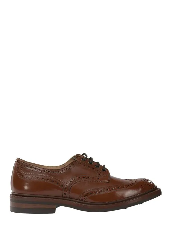 TRICKER'S Round Toe Lace-up Business Dress Shoes - Brown
