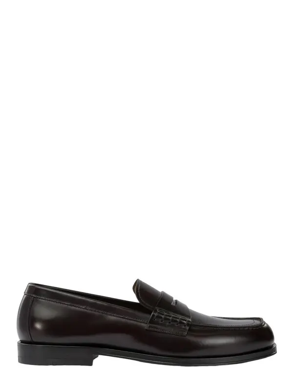 HENDERSON BARACCO Vito Glossy Loafers - Black