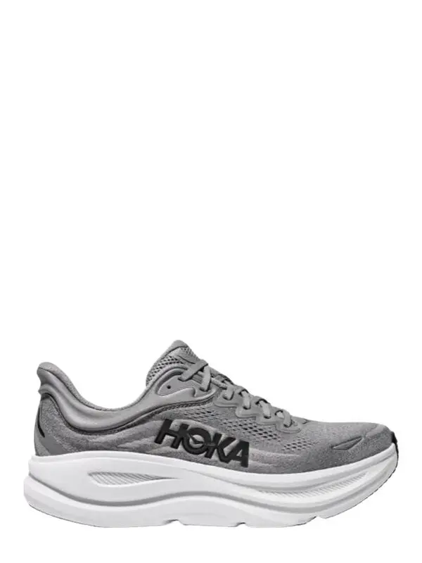 Hoka One One Bondi 9 Lace-up Sneakers - Galactic Grey / Stellar Grey