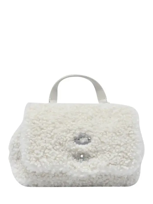 ZANELLATO Baby Postina Teddy Fur Messenger Bag - White