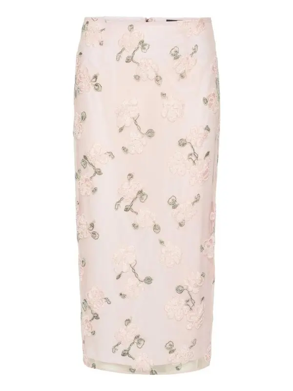 ROTATE BY BIRGER CHRISTENSEN Sequin Embellished Pencil Skirt - Pink