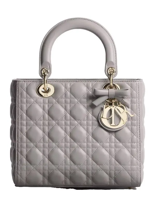 Dior Medium Lady Bag - Grey