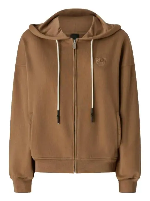 Pinko Zip-up Hoodie - Brown