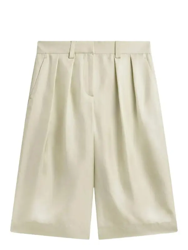 THE FRANKIE SHOP Belt Loop Shorts - Beige