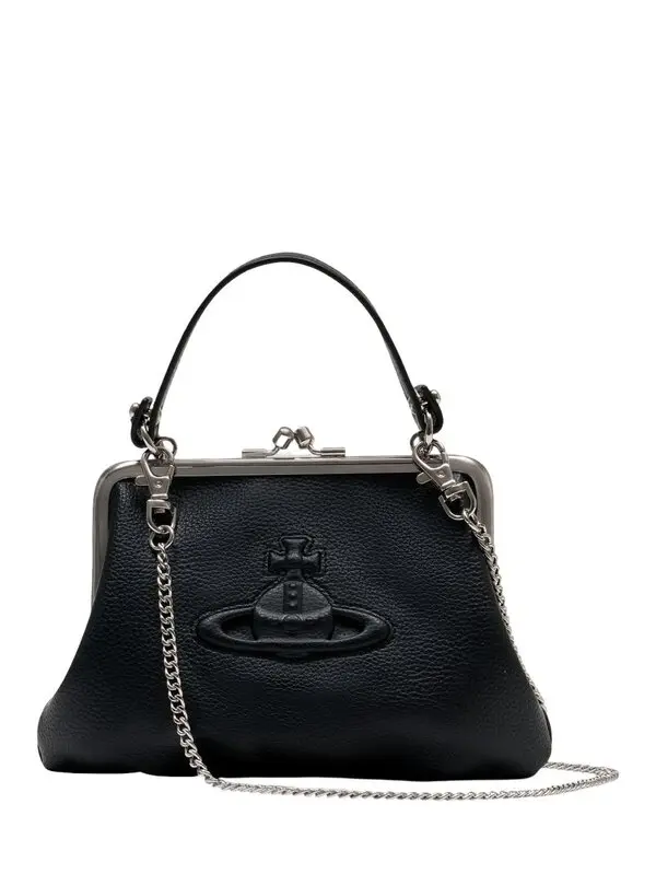 VIVIENNE WESTWOOD Granny Frame Clutch Bag - Black