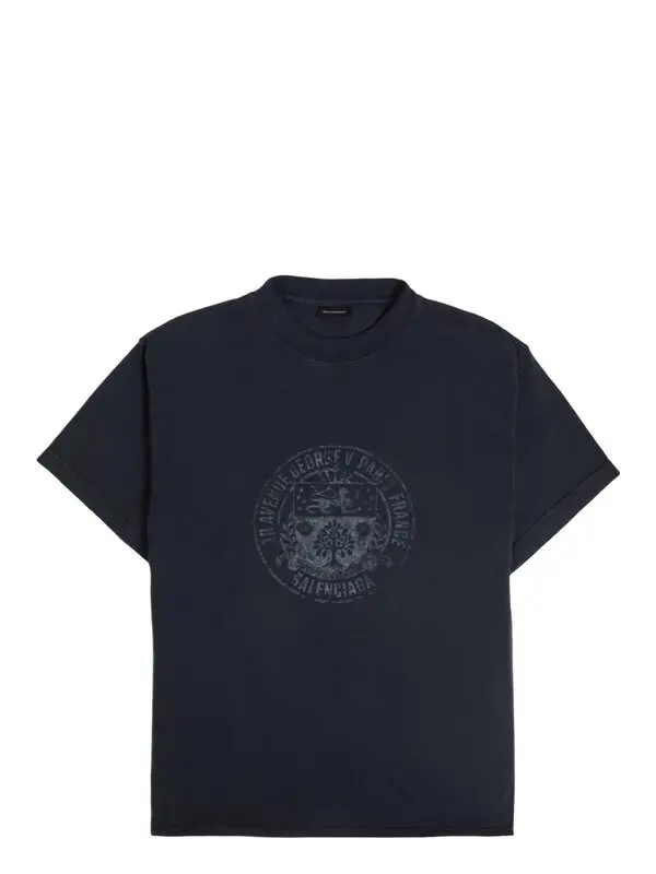 Balenciaga Emblem T-shirt - Black
