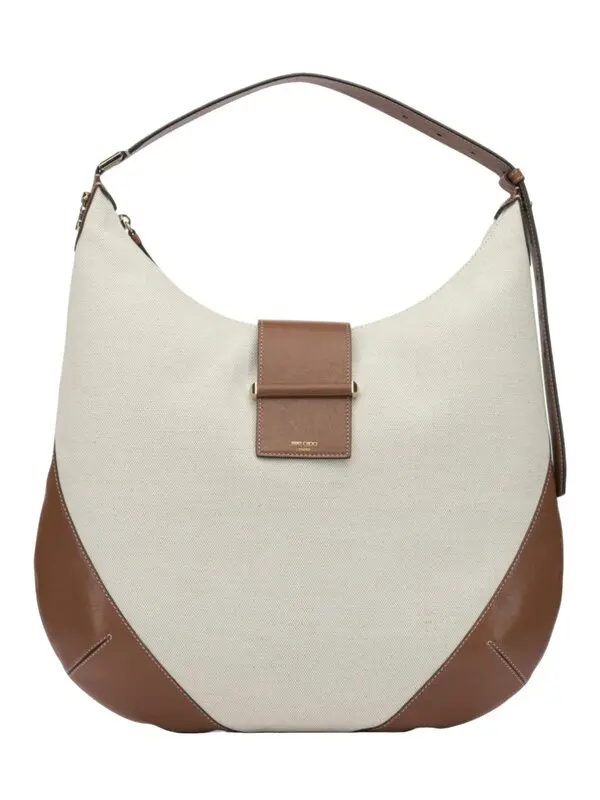 JIMMY CHOO Large Hobo Shoulder Bag - White